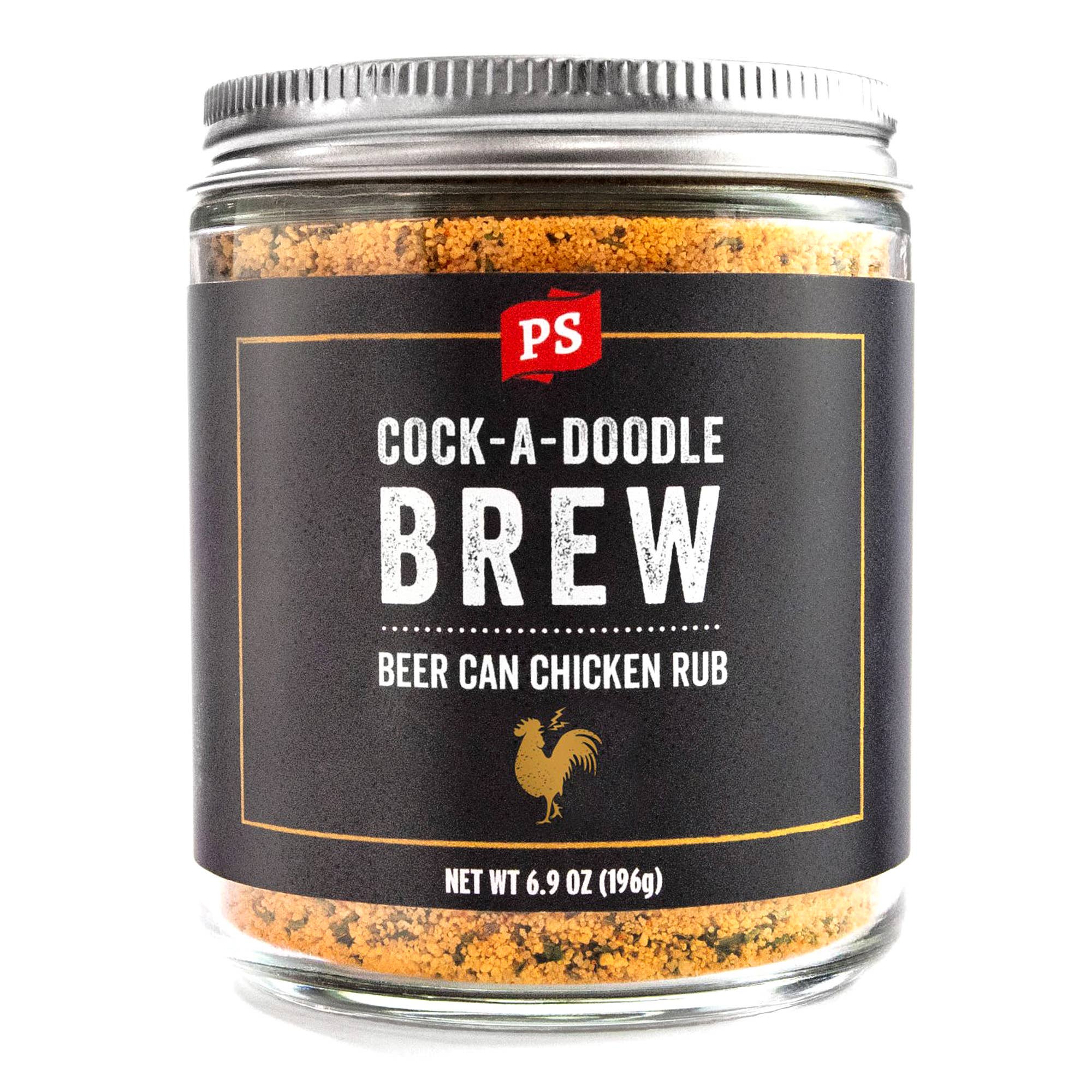 PS Seasoning - Cock-A-Doodle Brew/Beer Can Chicken Rub (6.9 oz) | Salt ...
