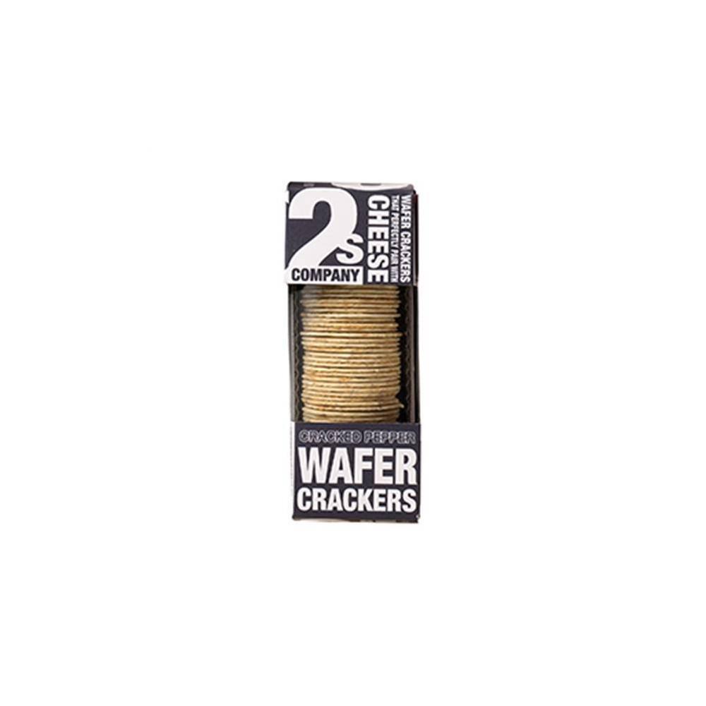 2s Company - Cracked Pepper Wafer Cracker (3.5oz) | Salt Kitchen & Co